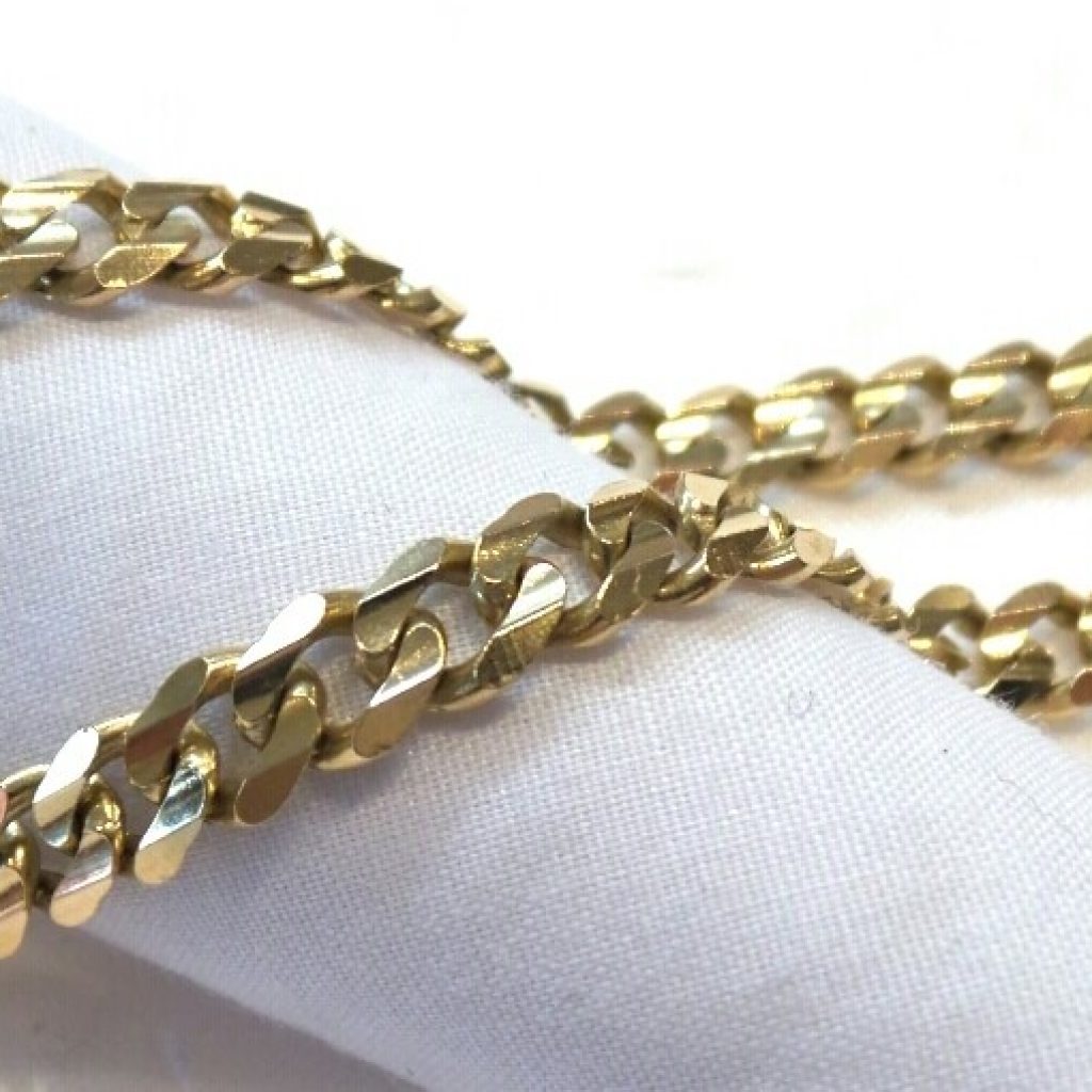 10k Box Chain - Diamond & Gold